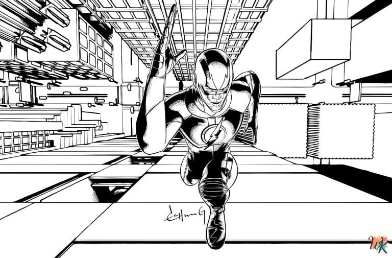 Coloriage The Flash est gratuit à imprimer et à télécharger