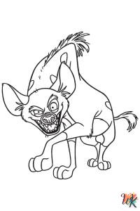 Coloriage Simba gratuites et amusantes pour les enfants