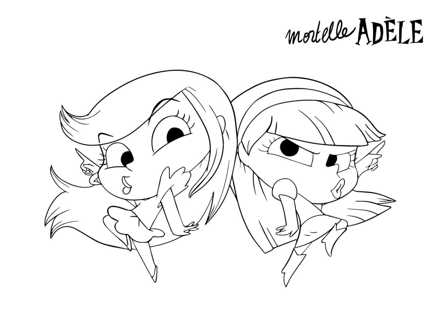Coloriage Mortelle Adèle à imprimer - Collection gratuit