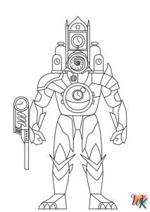 Coloriage Skibidi Toilet est unique mais toujours éducatif